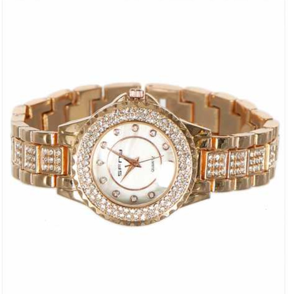 Accessories | New Rhinestone Round Face Watch | Poshmark
